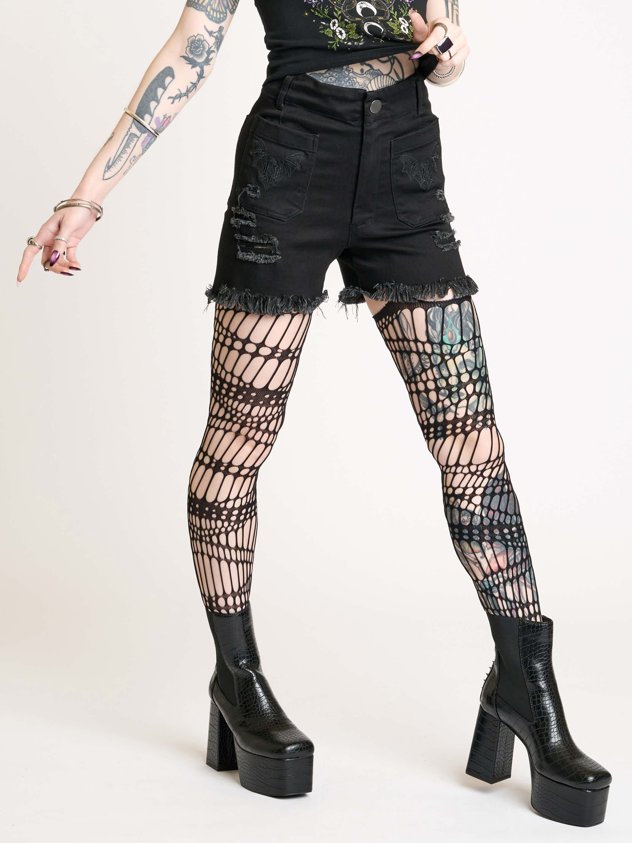Goth Plus Size Shorts – Midnight Hour