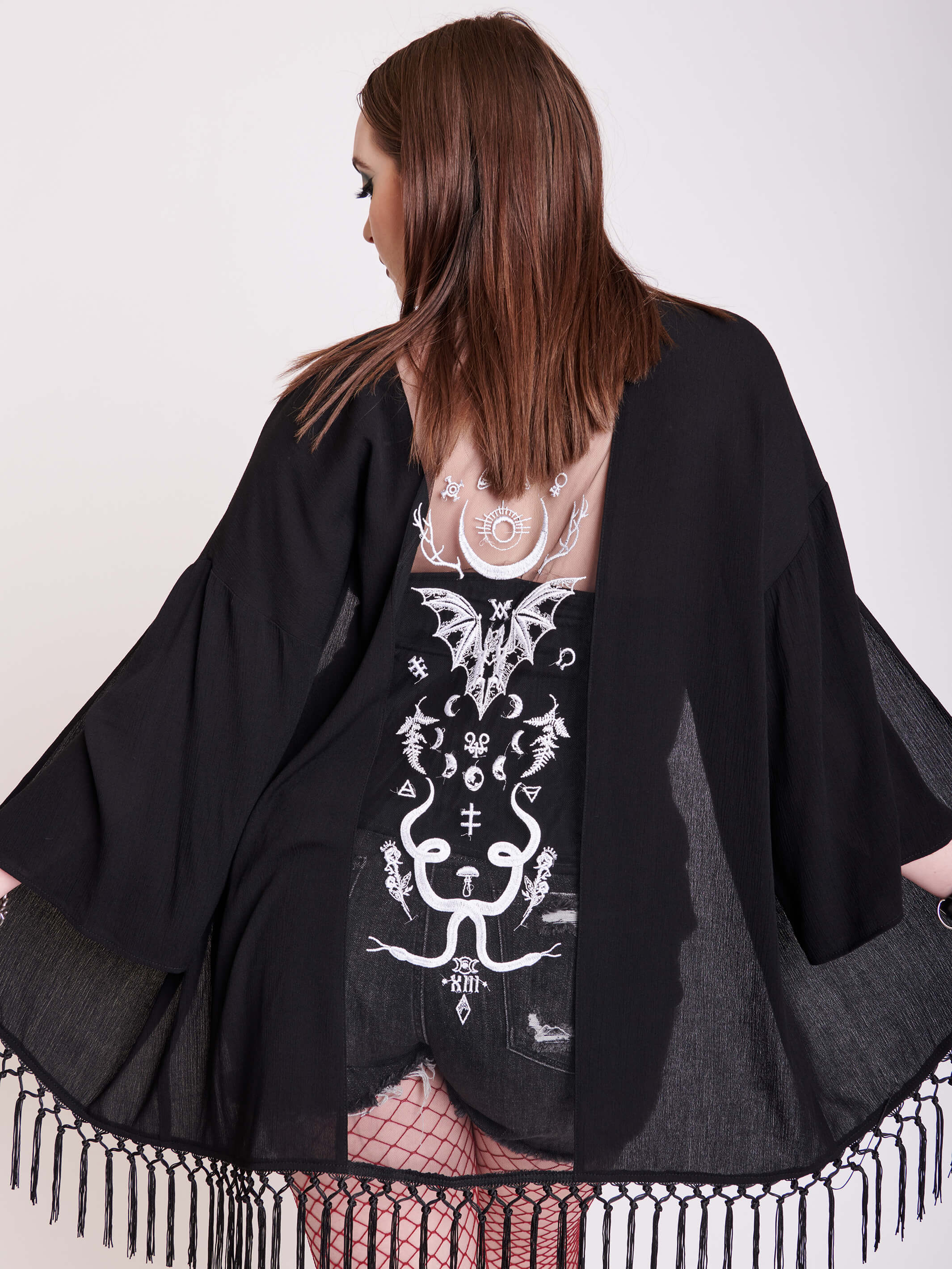 Goth Plus Size Kimono – Midnight Hour