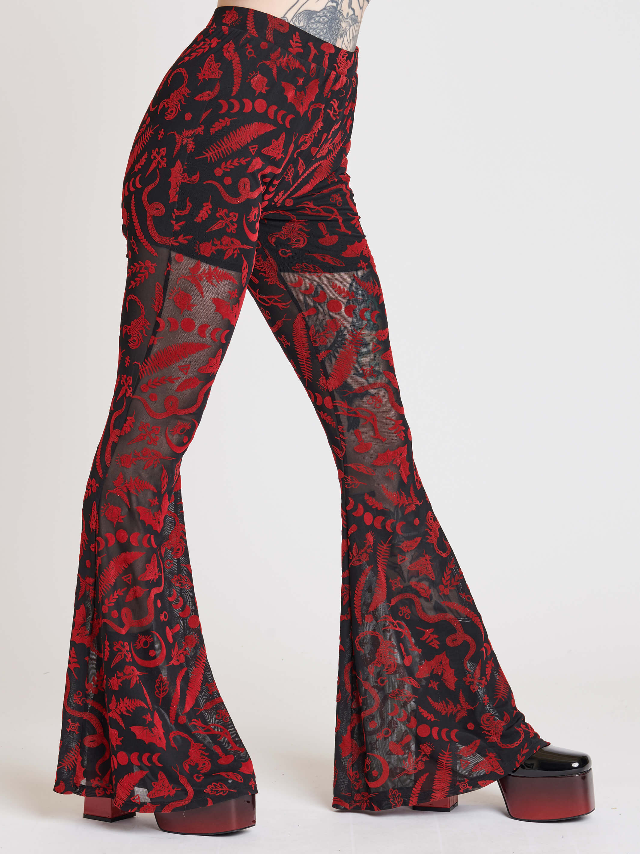 Goth Plus Size Flared Pants – Midnight Hour