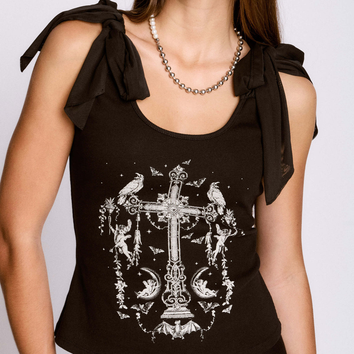 Gothic Toile Tank – Midnight Hour