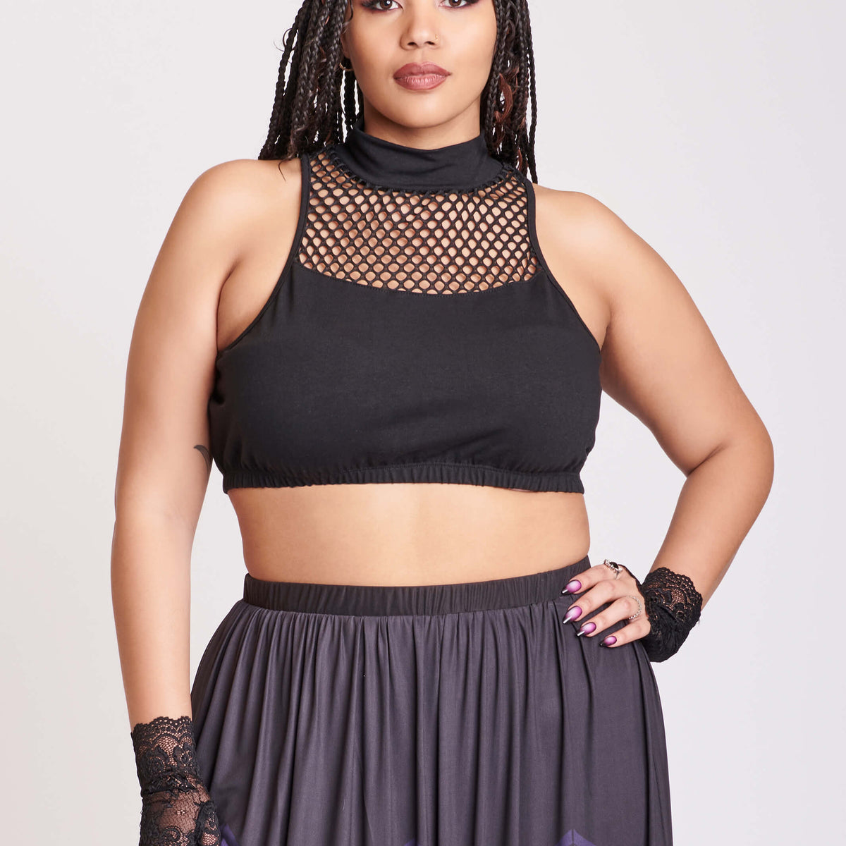 Fishnet Bralette – Midnight Hour