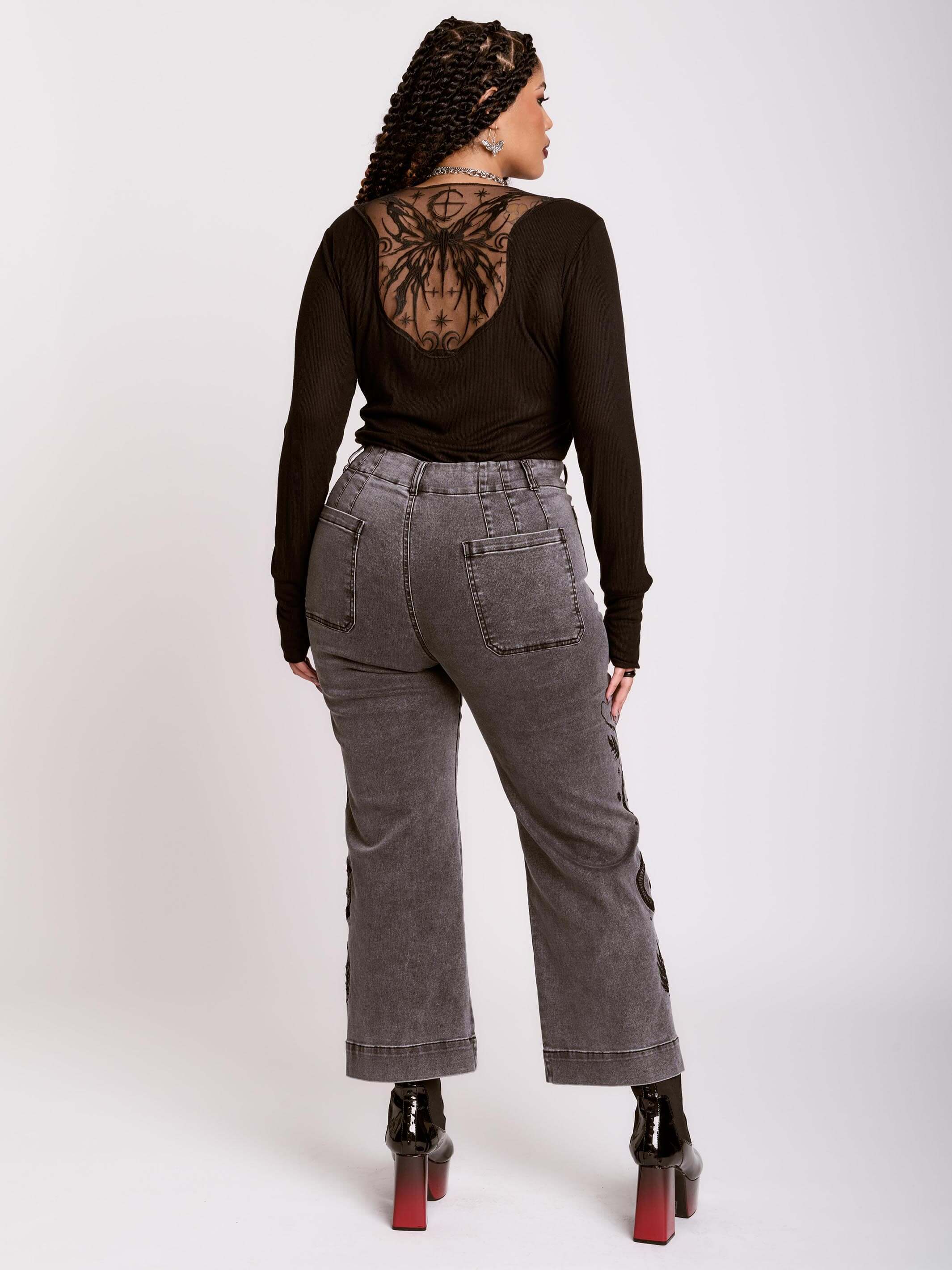 Sigil Moth Rib Top – Midnight Hour