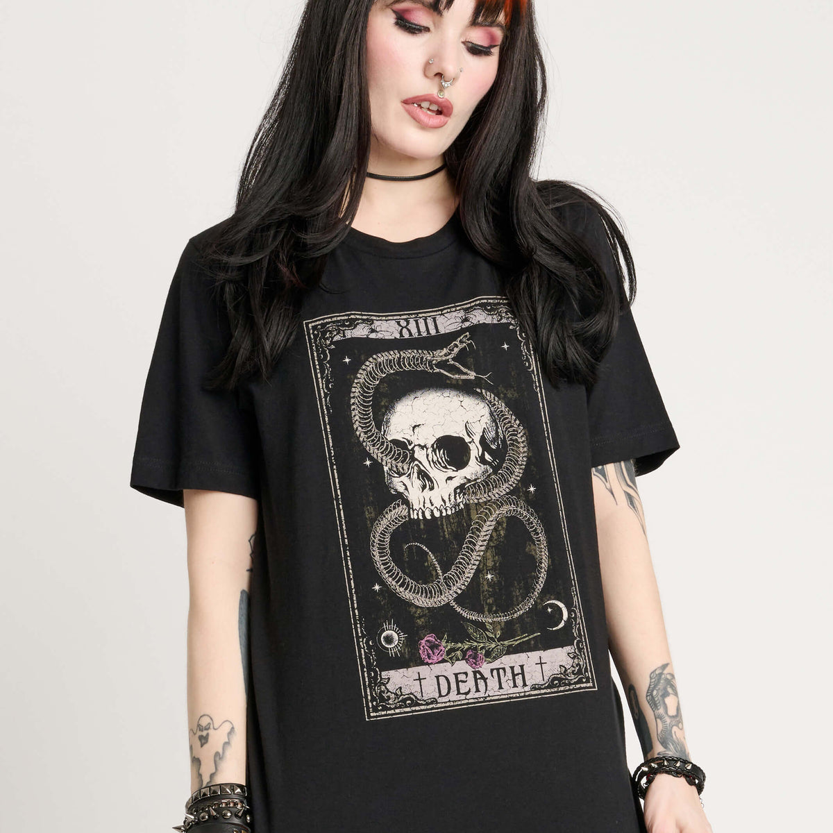 Snake & Skull Death Tarot T-shirt – Midnight Hour