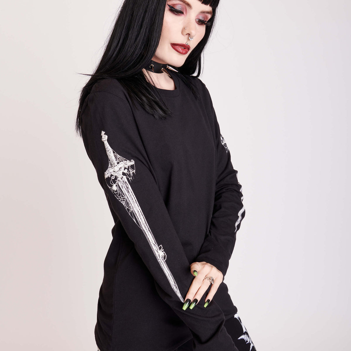Dagger Long Sleeve T-shirt – Midnight Hour