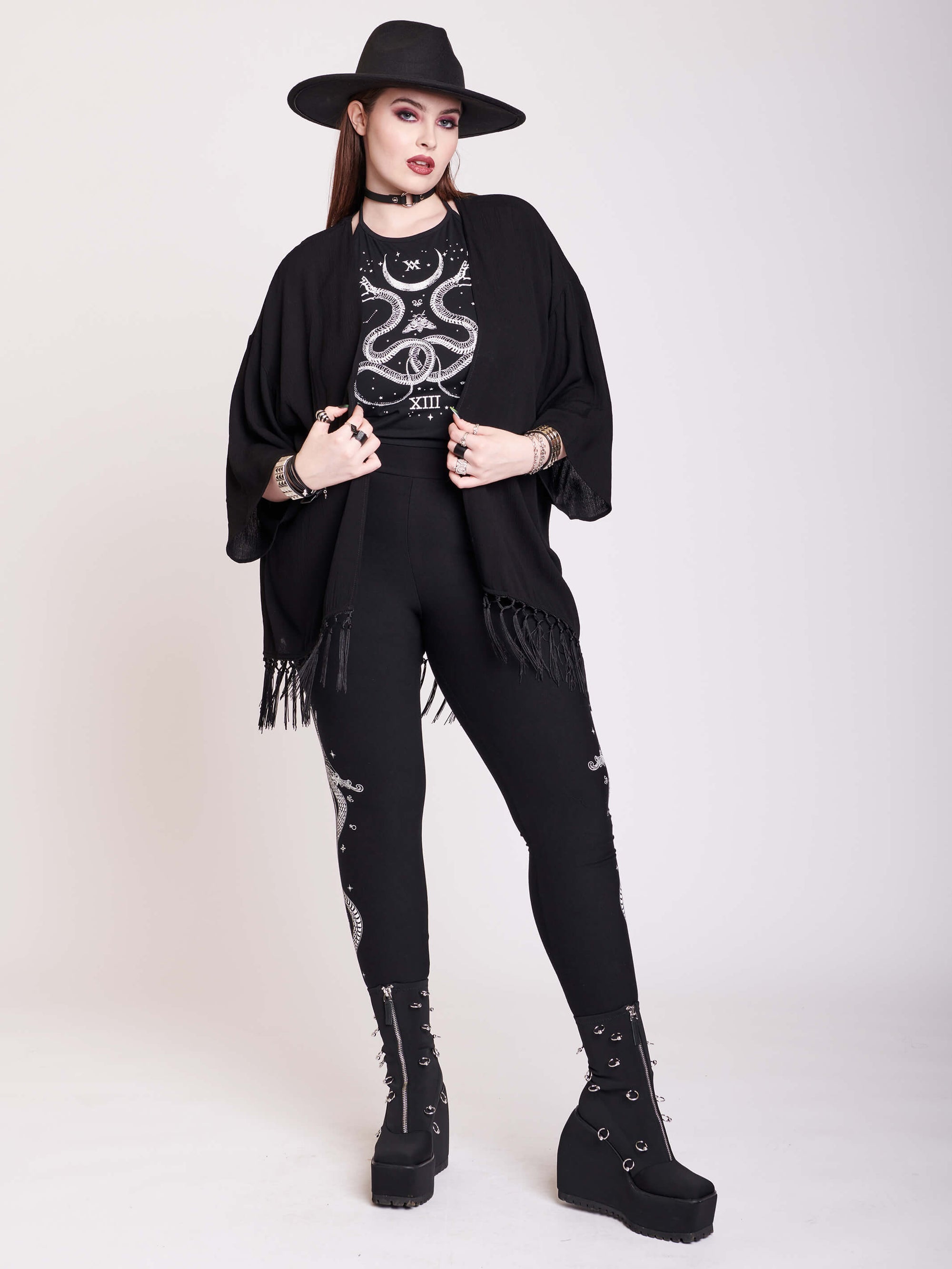 Goth Plus Size Kimono – Midnight Hour
